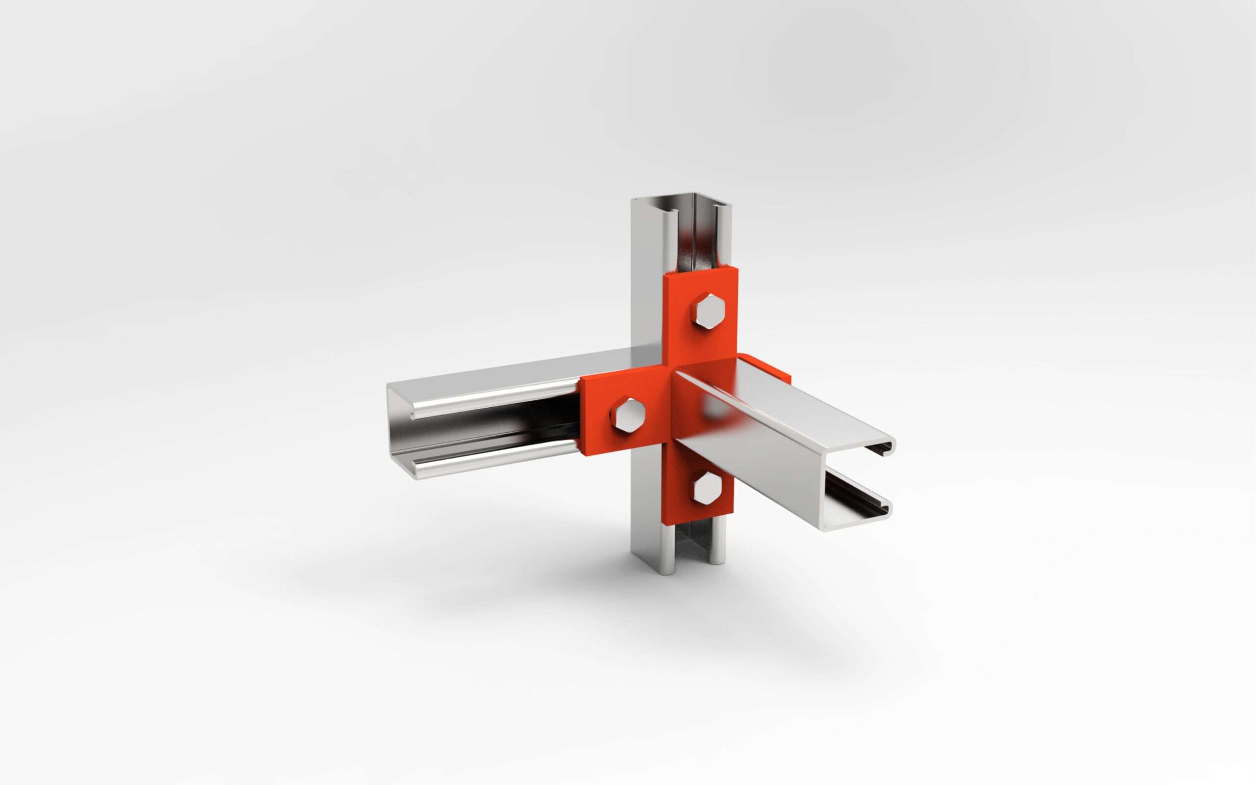 SSS 54L - CROSS FLAT PLATES 90 DEG BEND - Strut Support Systems
